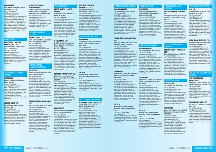 Want to Advertise in the Buyers Guide? - Sign Update