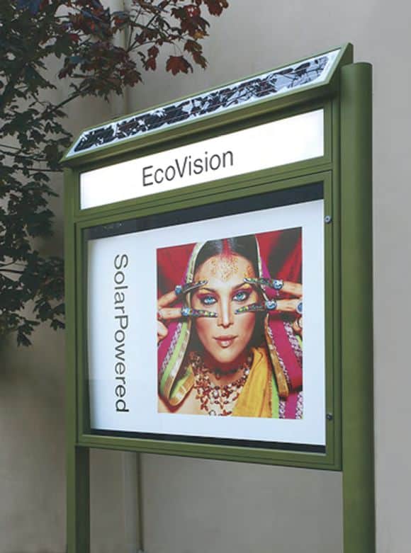 Ecovision - Eco future with solar powered illuminated signs - Sign Update