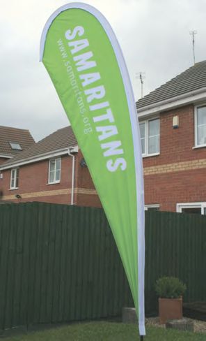 Hampshire flag company supports Samaritans’ summer of festivals - Sign ...