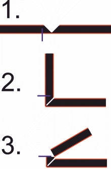 V-grooved, folded edges on Aluminium Composite - Sign Update