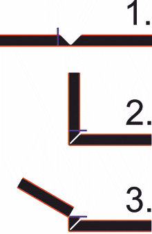 V-grooved, folded edges on Aluminium Composite - Sign Update