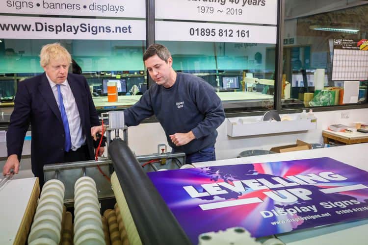 Boris Johnson visits Display Signs - Sign Update