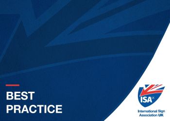 ISA-UK launches Best Practice Guides - Sign Update
