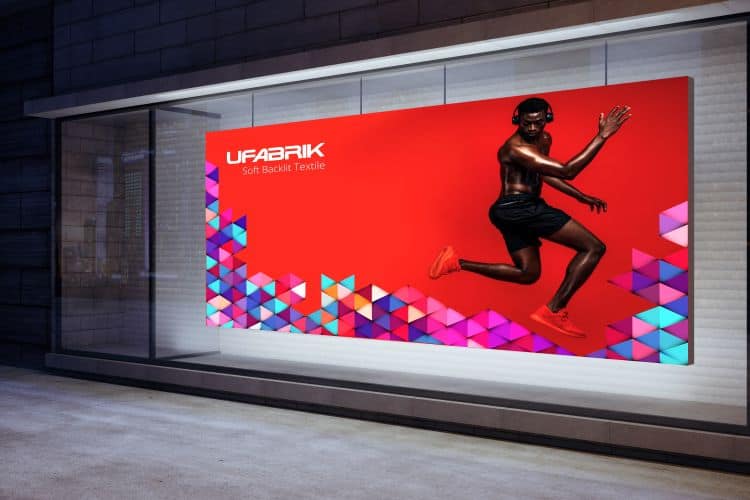 Backlit textile graphic is a highlight on the high street - Sign Update